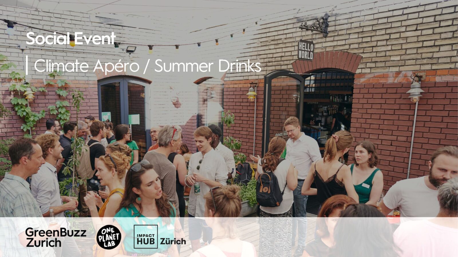 Social Event: Climate Apéro / Summer Drinks